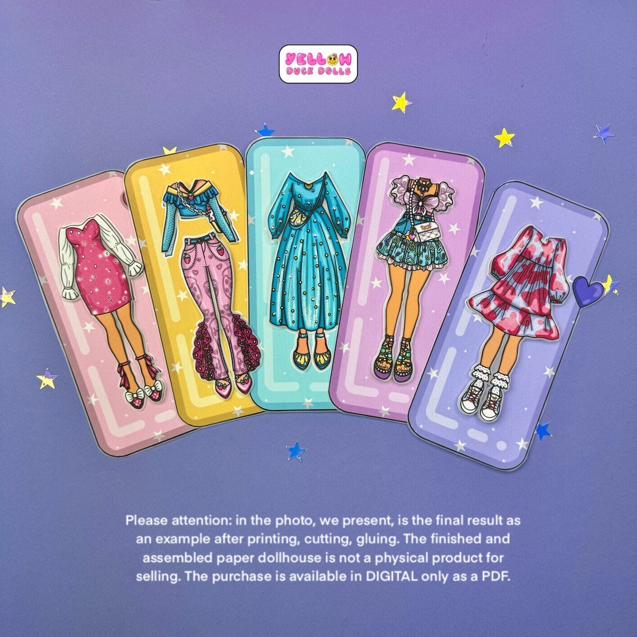 Printable Paper Dolls Dress up Kit, DIY, Activities for Kids, Instant ...