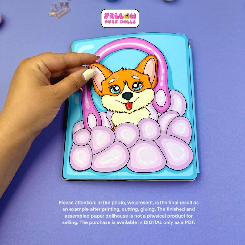 Printable Dog’s Dollhouse - DIY Papercraft Game Kit for Kids, Activity ...