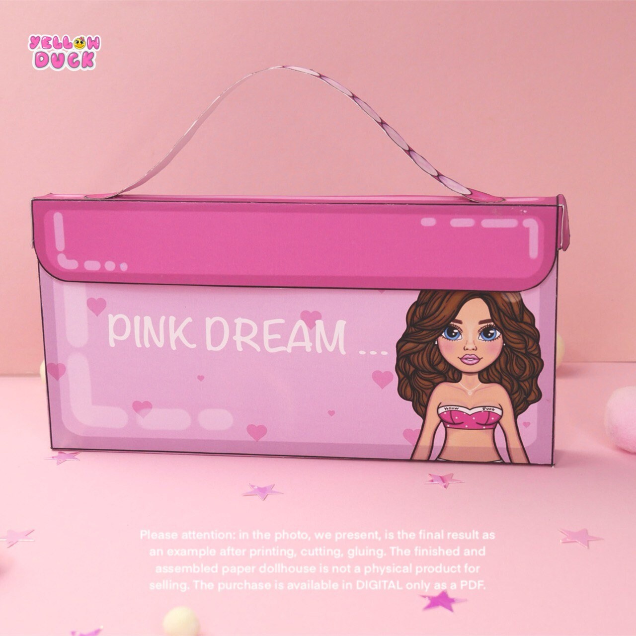 Printable Paper Dolls Dress up Kit, Pink Outfits, Paper Crafts DIY ...
