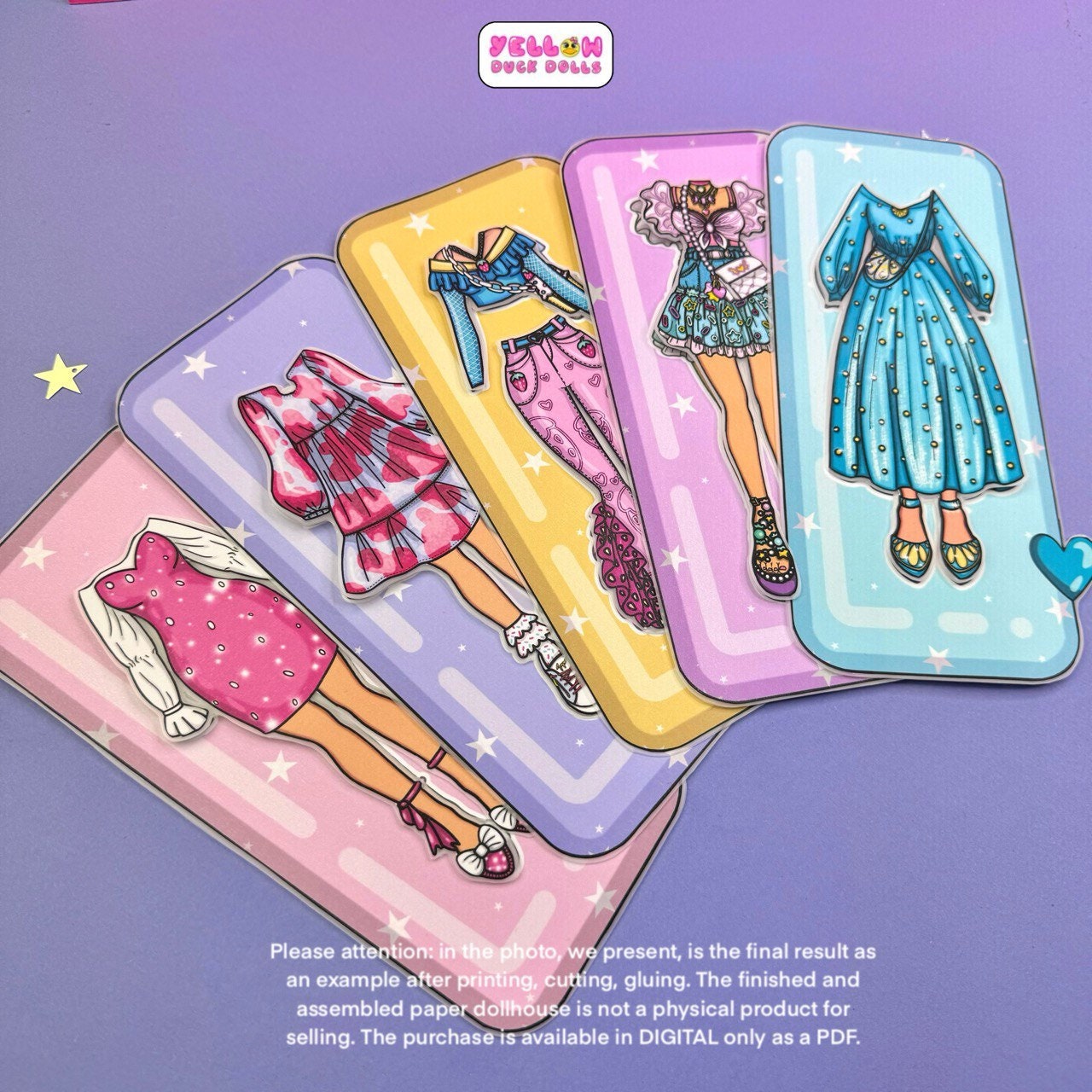 Printable Paper Dolls Dress up Kit, DIY, Activities for Kids, Instant ...