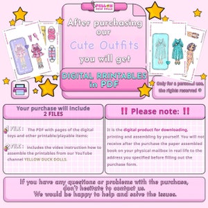 Printable Paper Dolls Dress up Kit, DIY, Activities for Kids, Instant ...