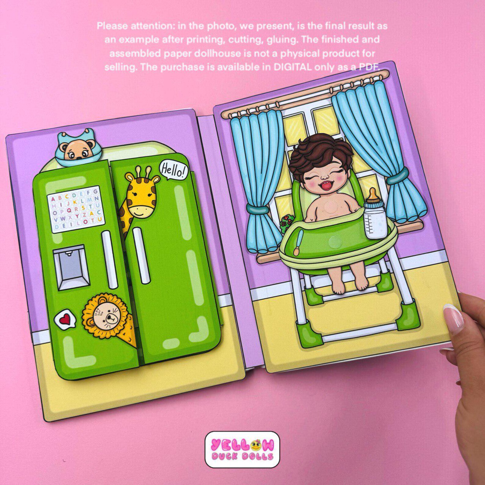 Printable Baby Doll Activity Set: Montessori Pretend Play (PDF Download ...
