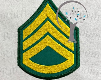 Sergeant Embroidery | Etsy