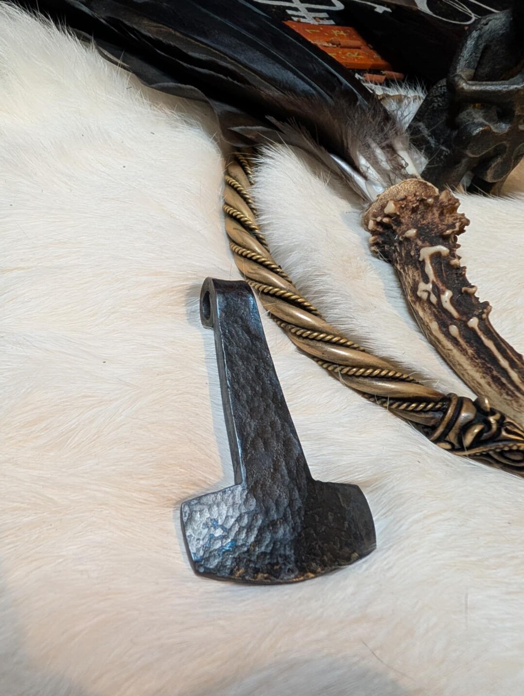 Hrafnir's Mjölnir | Hand Forged Thor Hammer Pendant | Anglo Saxon ...
