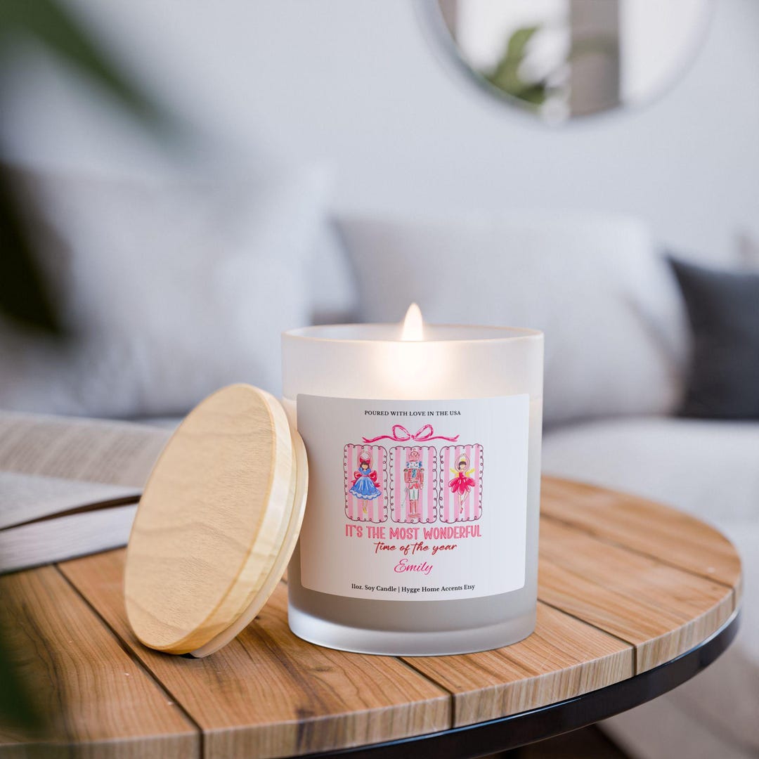 Preppy Gift, Personalized Candle, Custom Holiday Keepsake, Party Favor ...