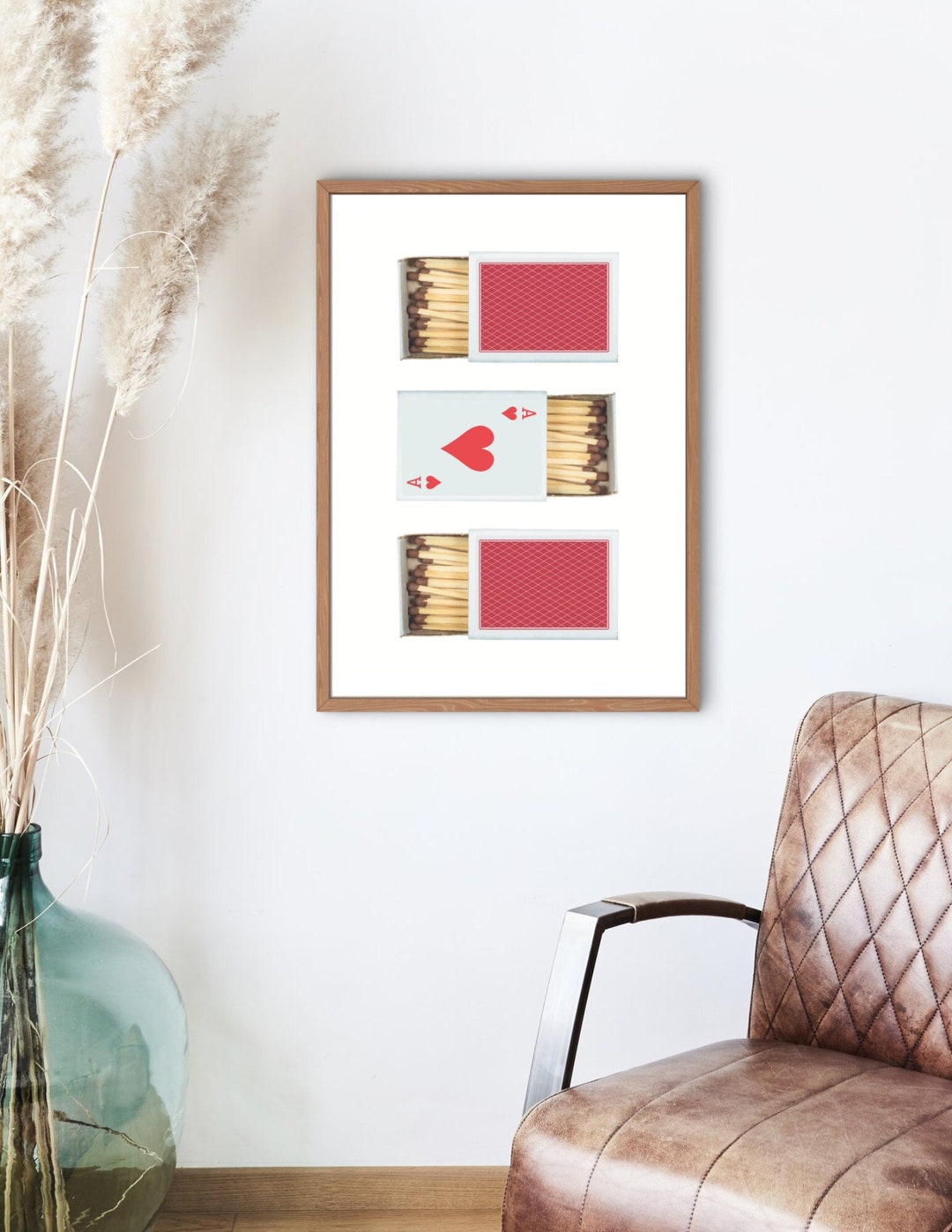 Aesthetic Matchbox Print Cute Decor Ace Cards Wall Art Print Minimalist ...