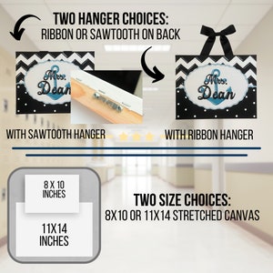 Personalized Chevron Teacher Name Sign, Classroom Wall Art ...