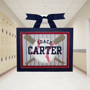 Personalized Baseball Coach Name Sign | Teacher Name Sign | Baseball ...