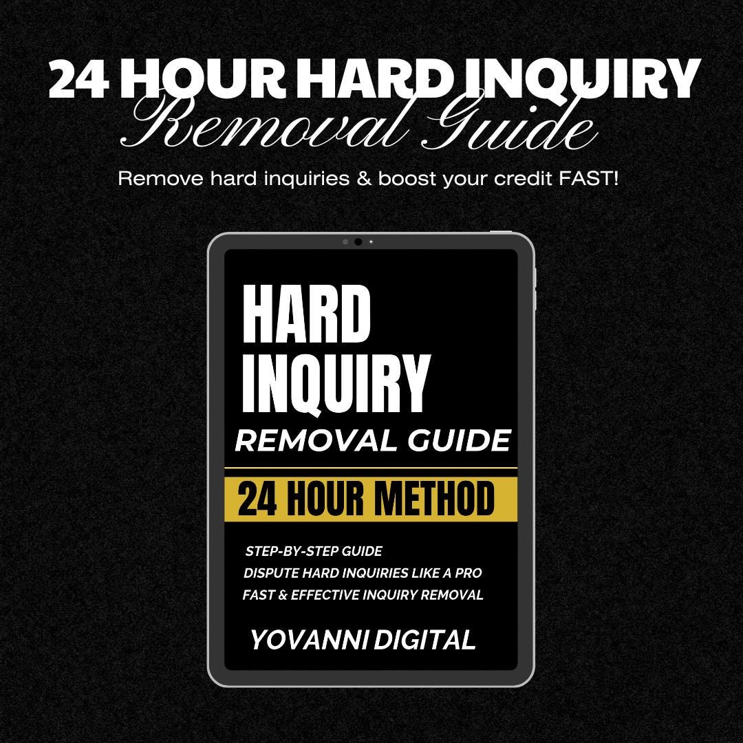 24-hour Credit Inquiry Removal Guide | DIY Credit Repair Ebook|dispute ...