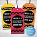 Back to School Tag Printable First Day of School Crayon Gift Tag ...