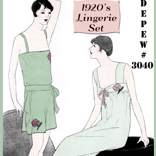 Vintage Sewing Pattern 1920's Flapper Combination Teddy - Etsy