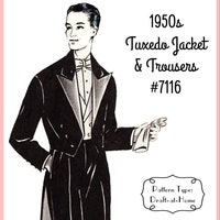 Men's Blazer PDF Sewing Pattern Bundle | Skinny Fit Unlined Notch Lapel ...