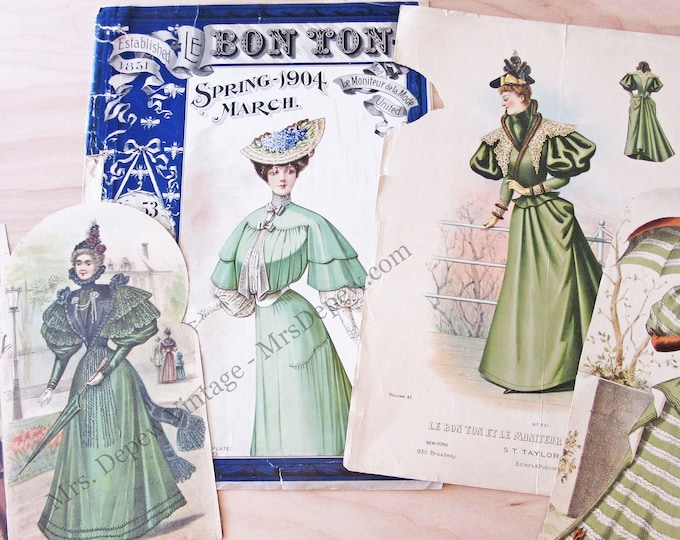 Rare Le Bon Ton Ladies' Sewing Pattern Catalog and Fashion Magazine ...