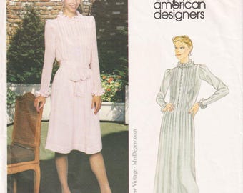 1979 Rare Vintage Sewing Pattern Dress and Wrap Jacket 1970s Vogue 9905 ...
