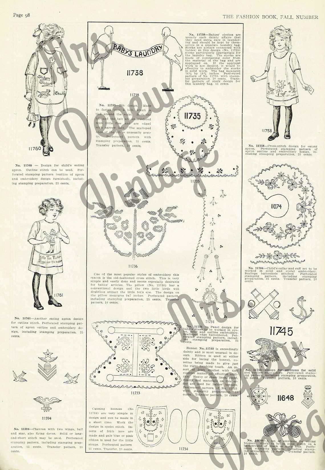 Vintage Large Pattern Catalog Pictorial Review Fashion Book | Etsy ...