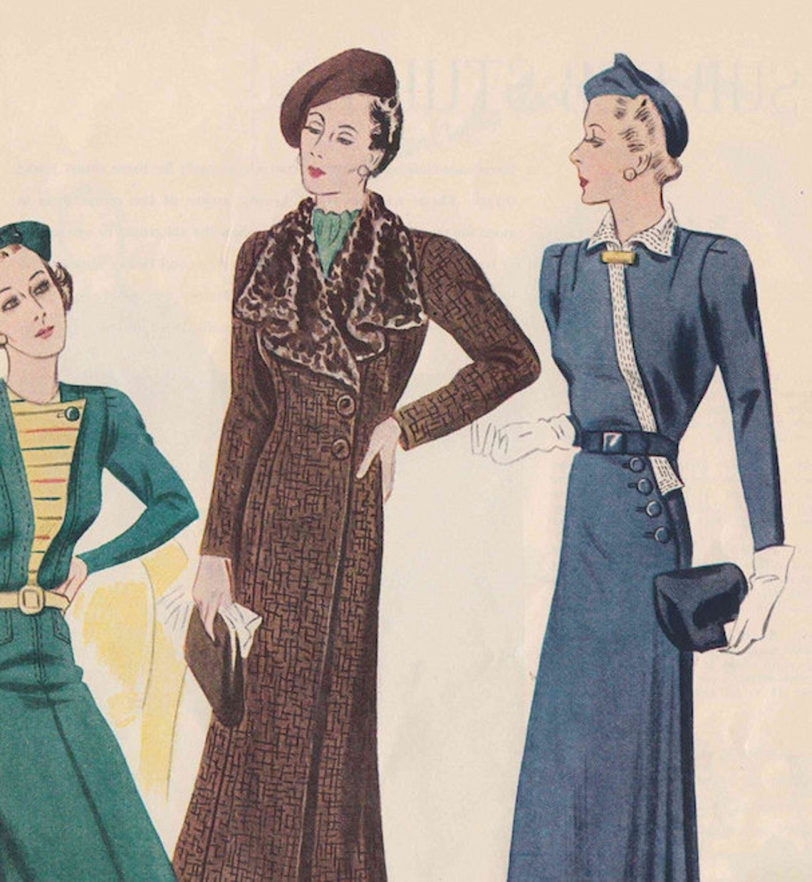 Vintage Large Pattern Catalog Pictorial Review Fashion Book | Etsy