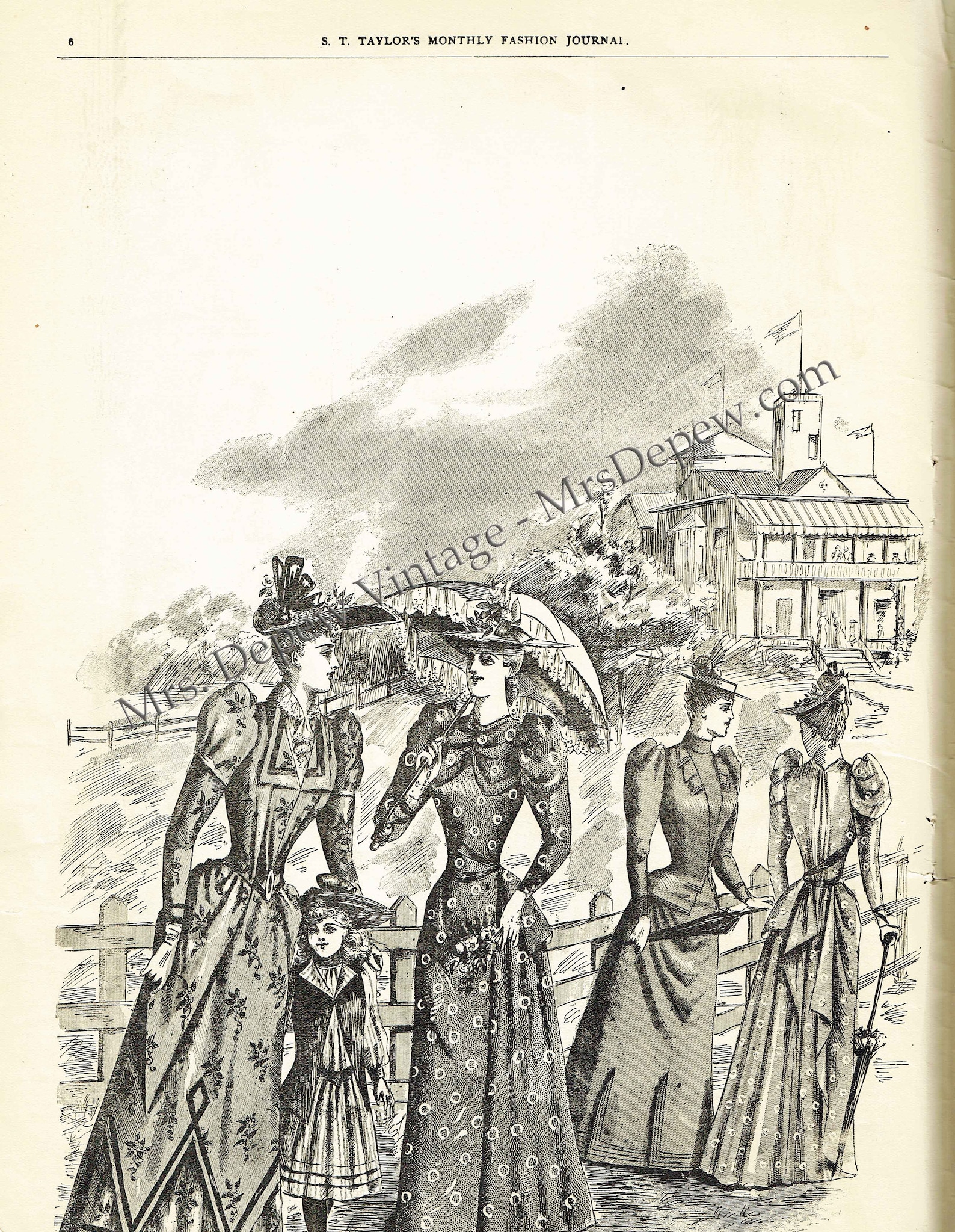 1800s Le Bon Ton Ladies' Sewing Pattern Catalog and Fashion Magazine ...
