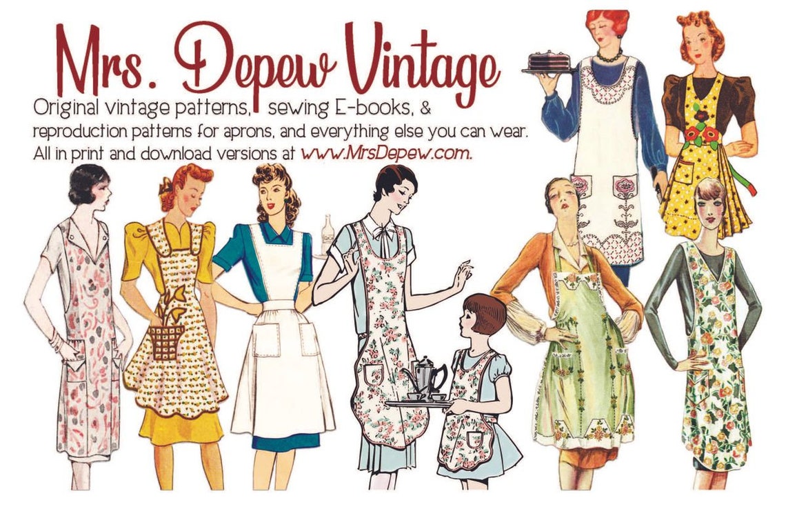 Vintage Sewing Pattern 1920s Ladies' Apron 3180 Multisize - Etsy