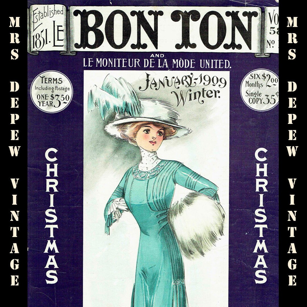 1900s Le Bon Ton Ladies' Sewing Pattern Catalog and Fashion Magazine ...
