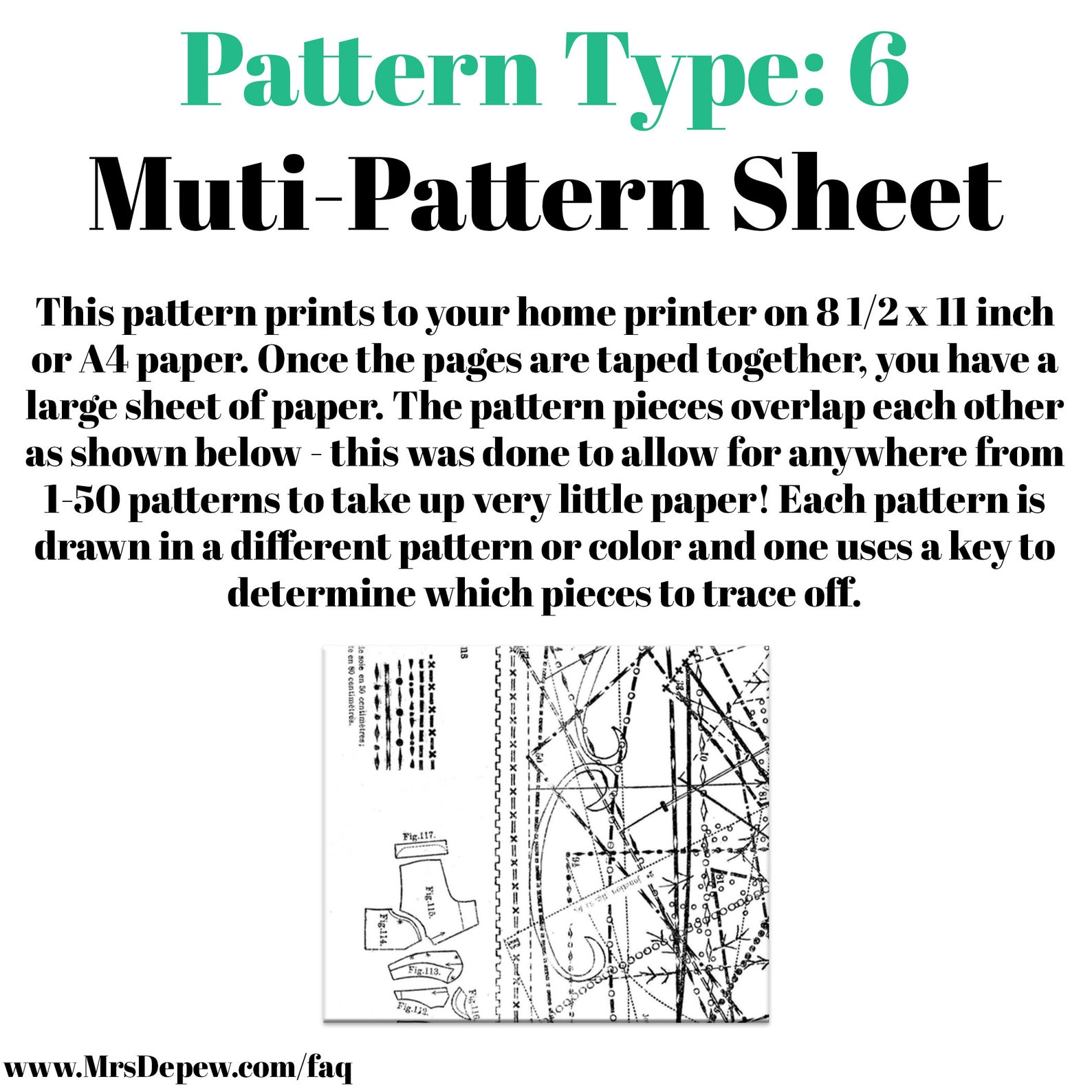 Sewing Pattern Supplement Sheet La Mode Pratique French Ladies | Etsy