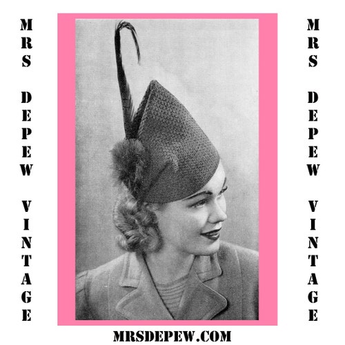 Vintage Crochet Pattern 1930's Gimp Hat Pattern the - Etsy