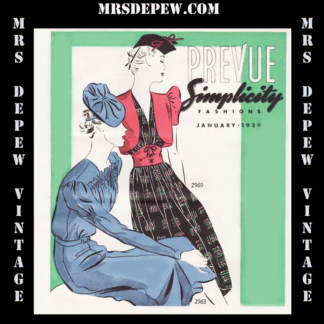 3 Vintage Sewing Pattern Catalogs Simplicity Prevue PDF From - Etsy