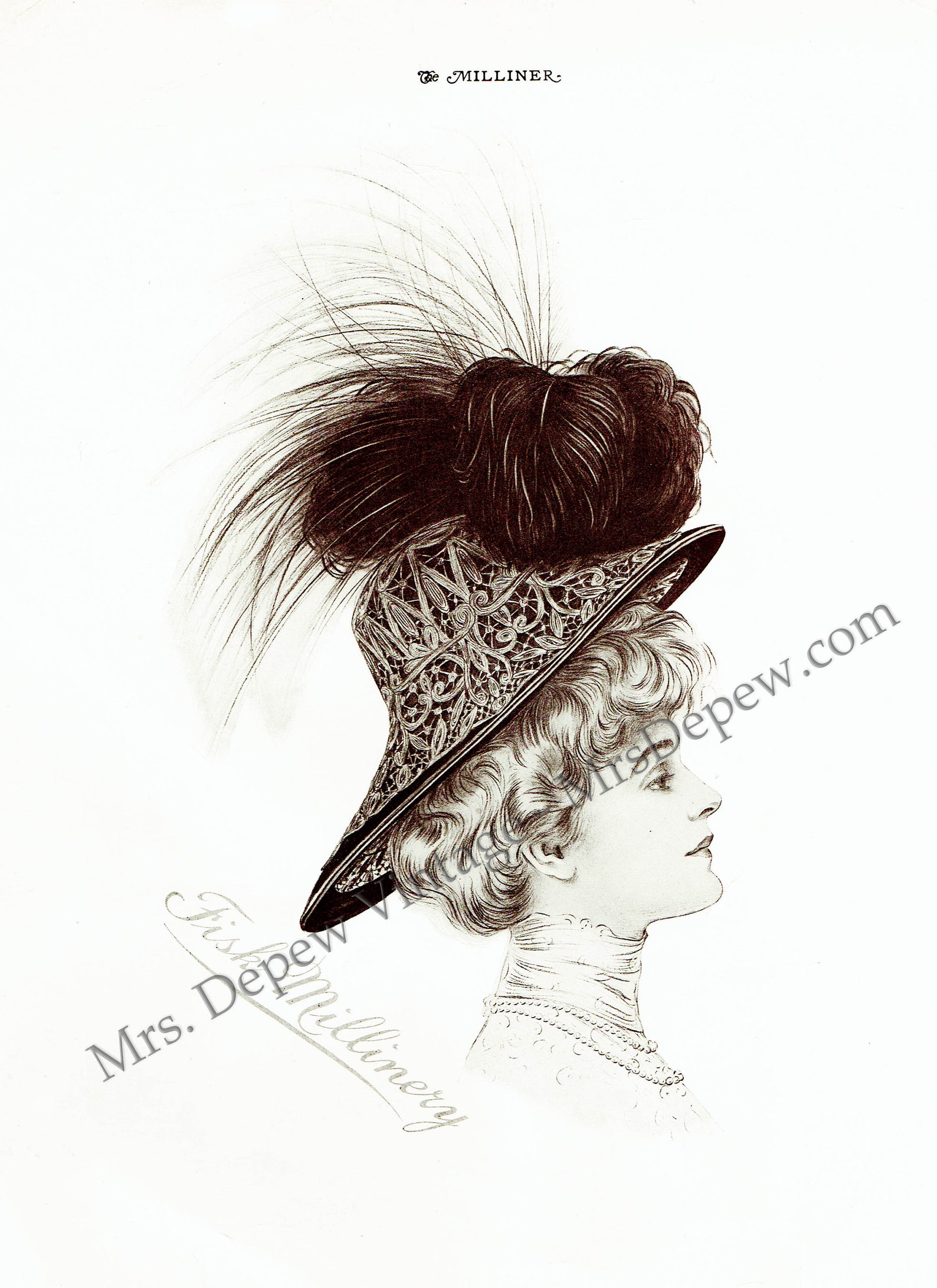 Extremely Rare the Milliner March 1908 Millinery Trade Magazine With ...