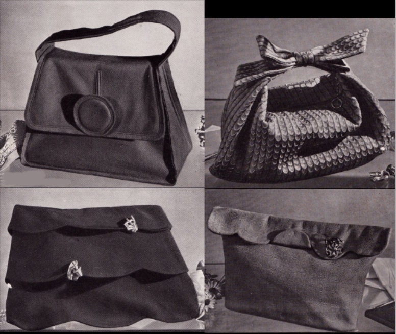 Vintage Sewing Pattern Booklet 8 Bags to Sew Lovely Purses and - Etsy