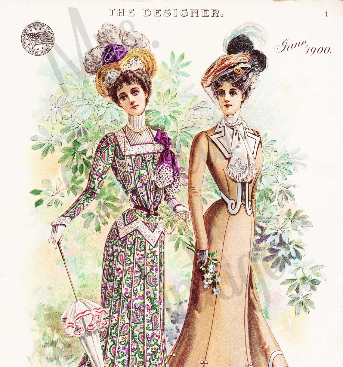 June 1900 the Designer Magazine Advertising Sewing Patterns - Etsy