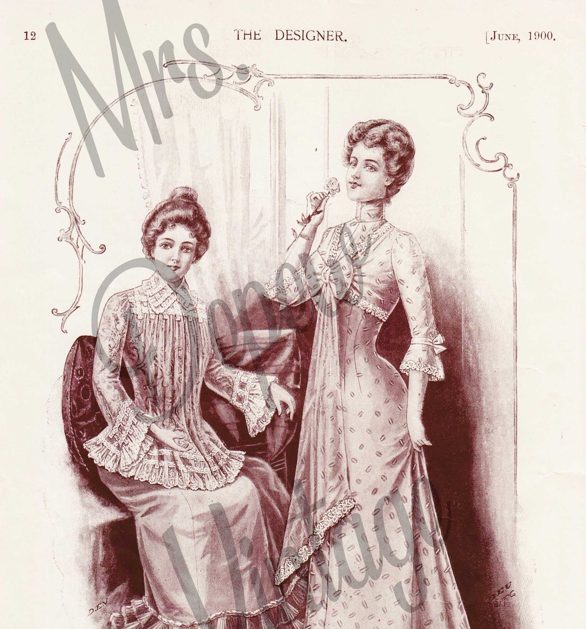 June 1900 the Designer Magazine Advertising Sewing Patterns - Etsy