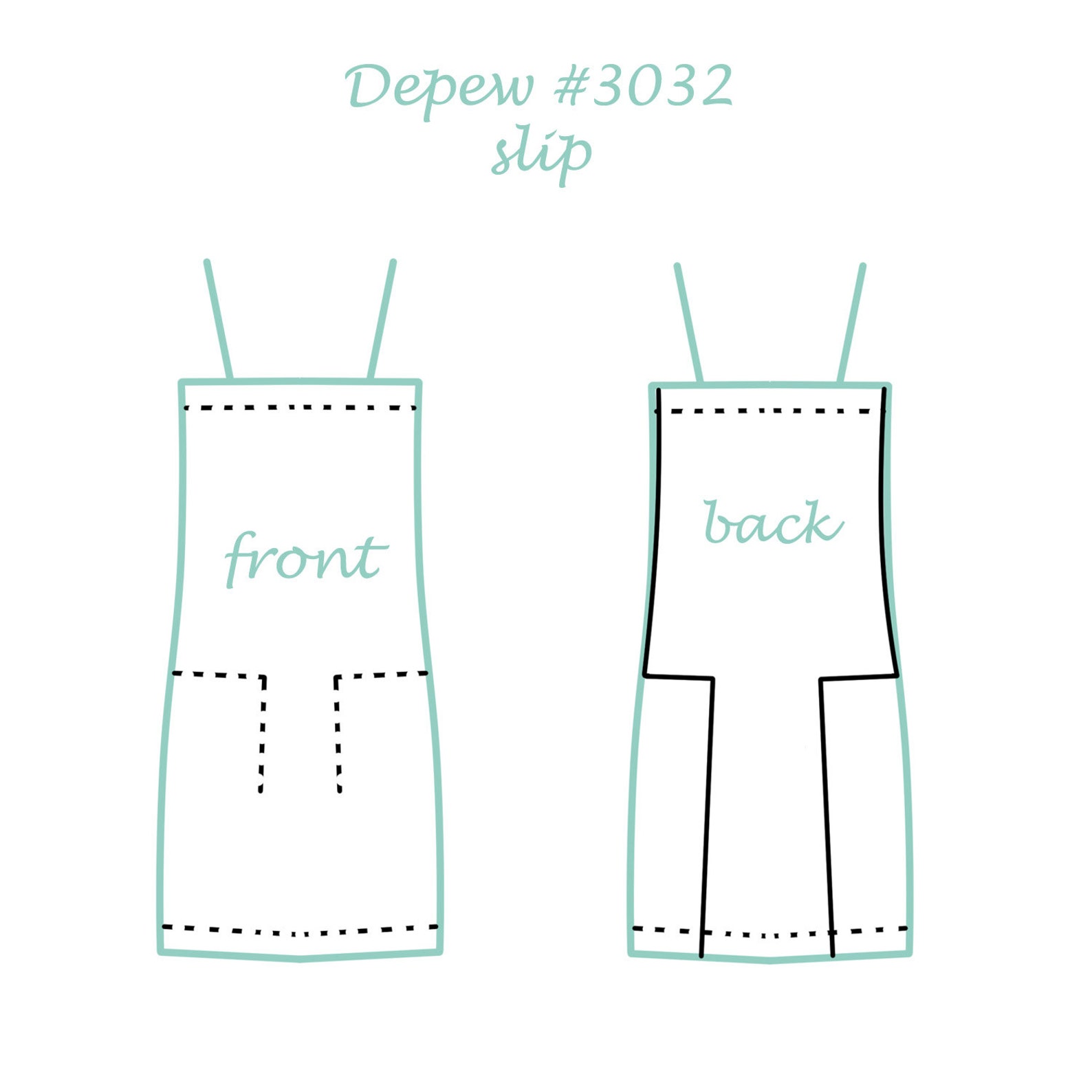 Vintage Sewing Pattern 1920's Flapper Draped Slip 3032 - Etsy