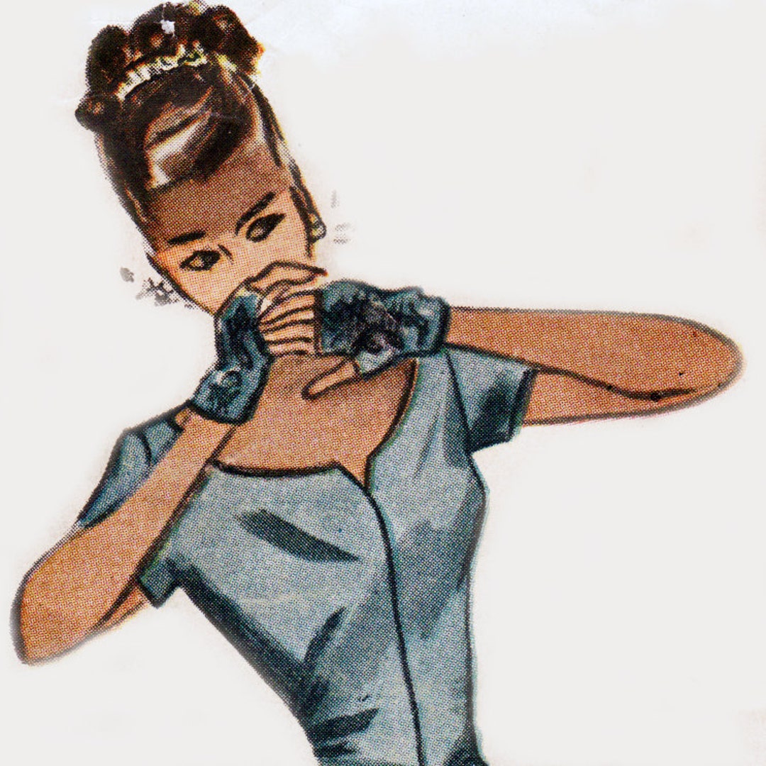 Vintage Sewing Pattern Ladies 1940's Fingerless Gloves Mitt PDF ...