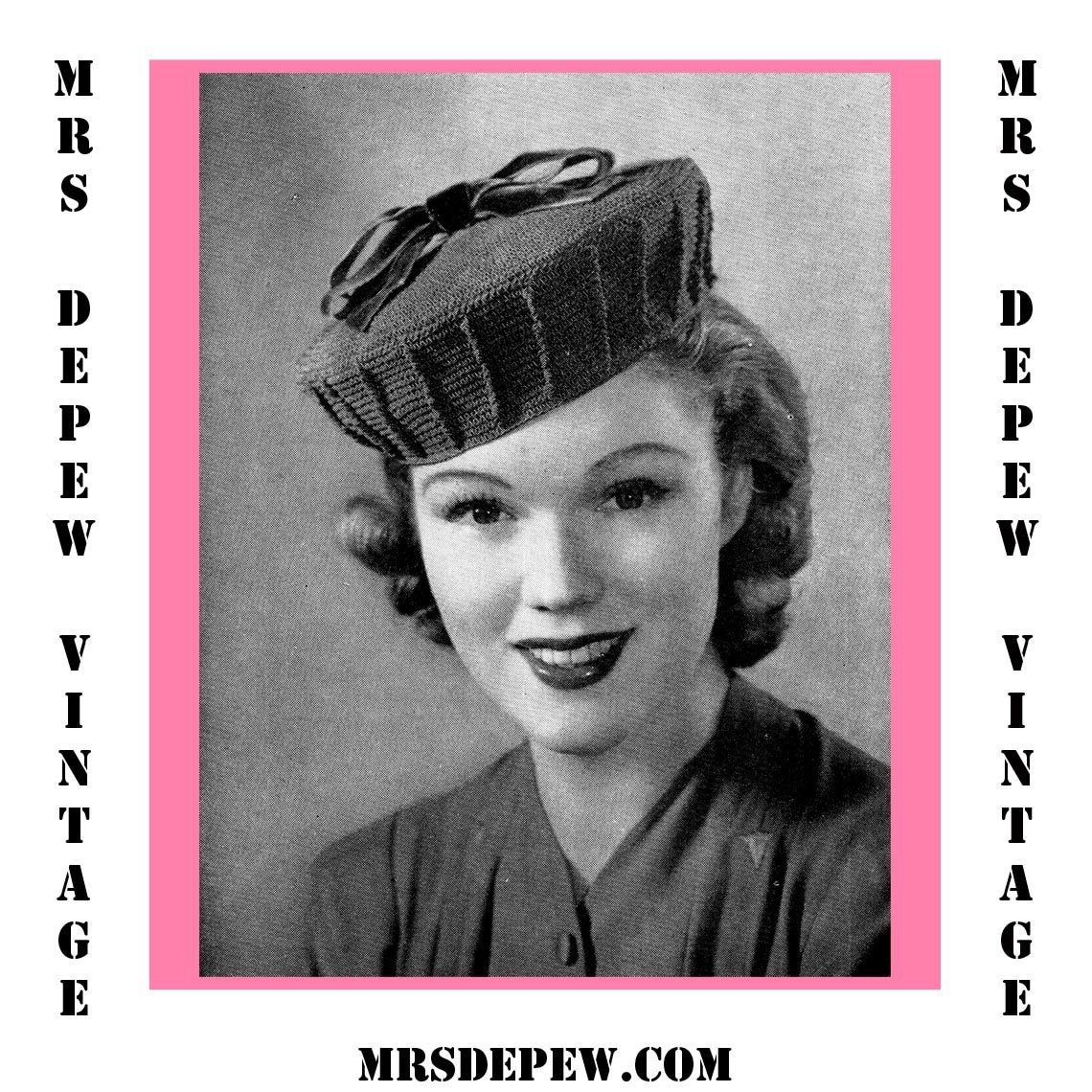 Vintage Crochet Pattern 1930's Gimp Hat Pattern the - Etsy