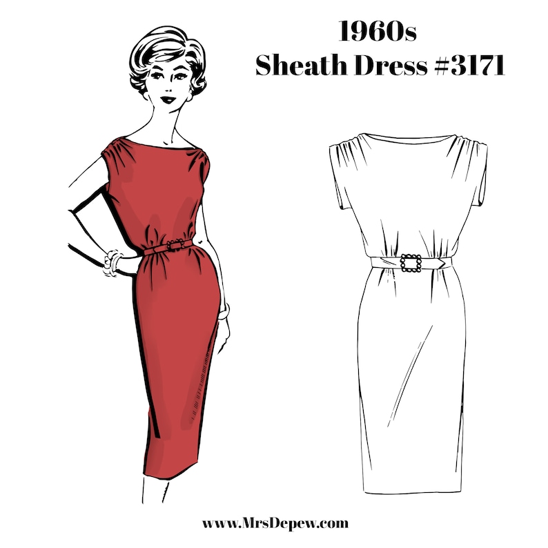 Vintage Sewing Pattern Ladies' Sheath Dress Multisize 32 | Etsy