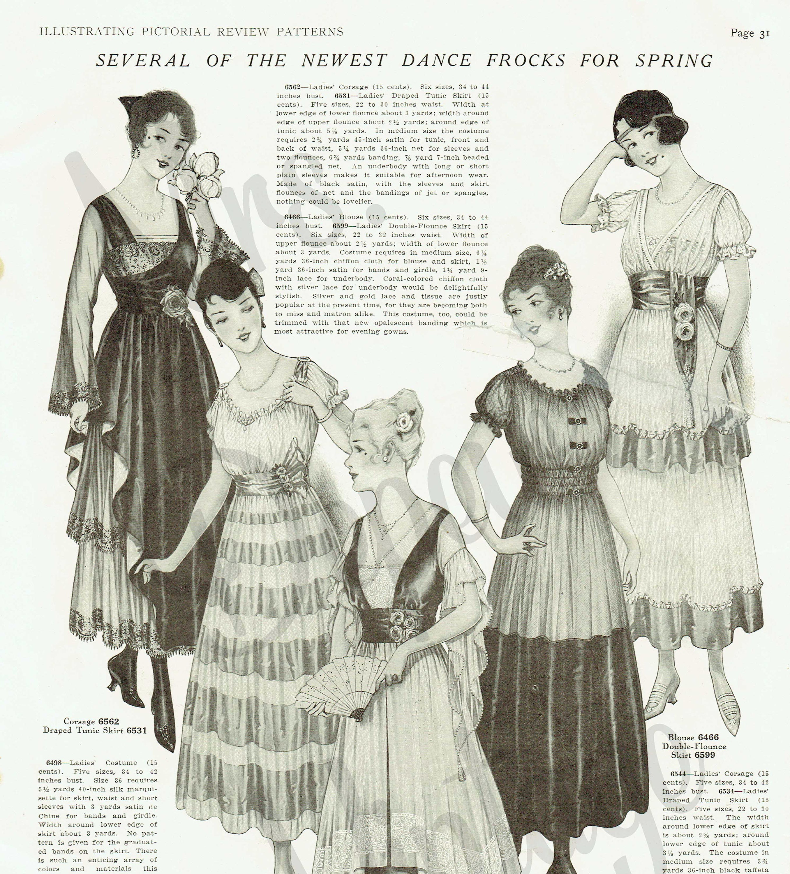 Vintage Large Pattern Catalog Pictorial Review Fashion Book | Etsy