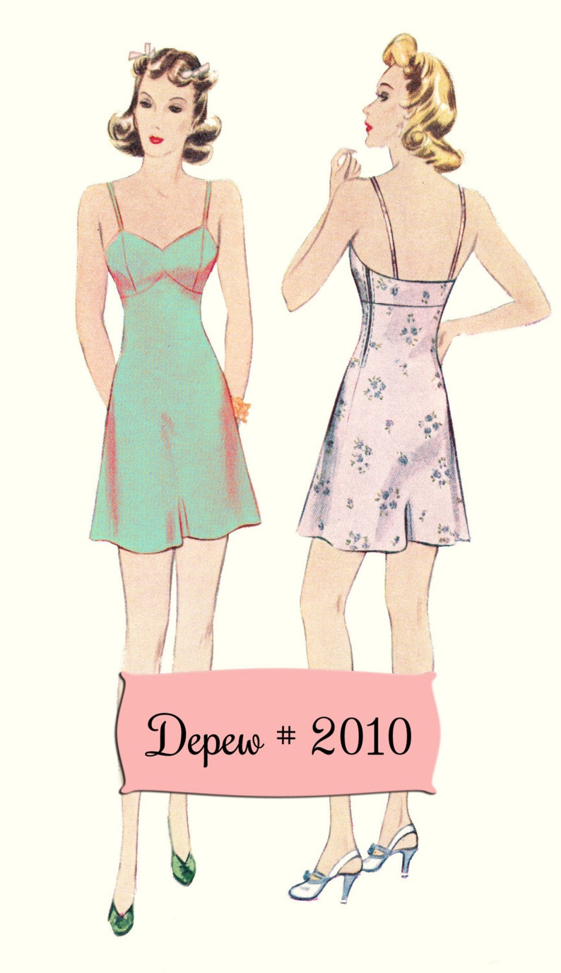 Vintage Sewing Lingerie Pattern 1940s Teddy Cami-knickers - Etsy