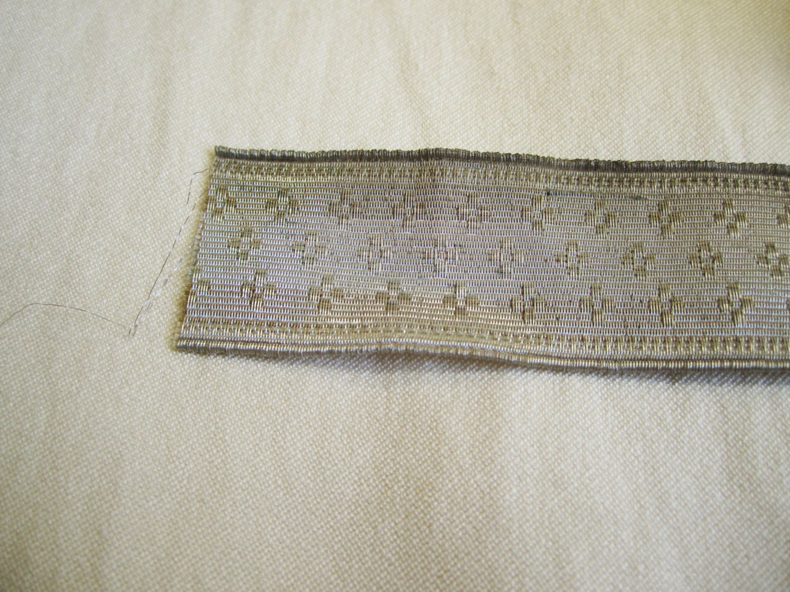 Very Rare Antique Edwardian Silver Metallic Ribbon Trim 1 Yard | Etsy