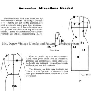 Vintage Sewing Pattern Alteration Lesson Booklet Margaret Groseclose ...