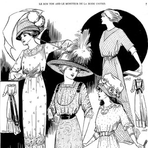 1910s Le Bon Ton Ladies' Sewing Pattern Catalog and Fashion Magazine ...