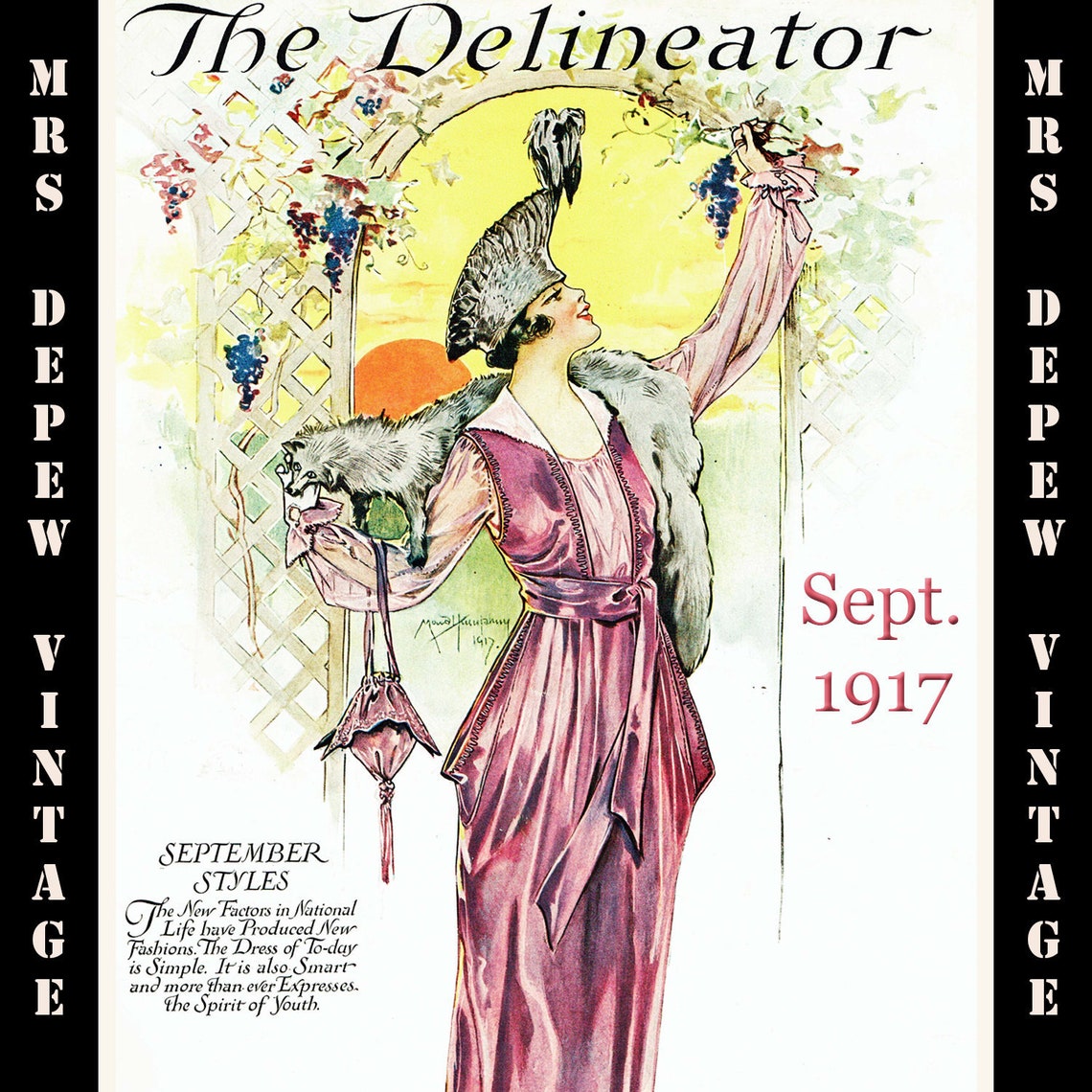 Vintage Sewing Pattern Advertisement Collection Delineator | Etsy