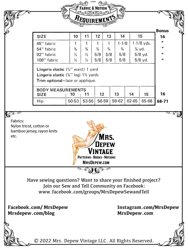 Vintage Style Shapewear Sewing Pattern High Waist Panties | Etsy