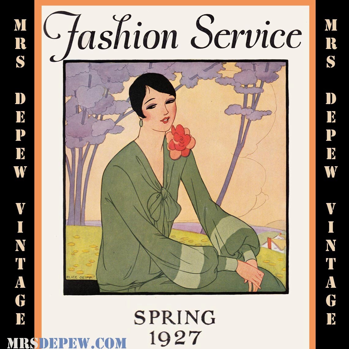 Vintage Sewing Book Spring 1927 Fashion Service Magazine | Etsy