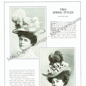 Extremely Rare the Milliner March 1908 Millinery Trade Magazine With ...