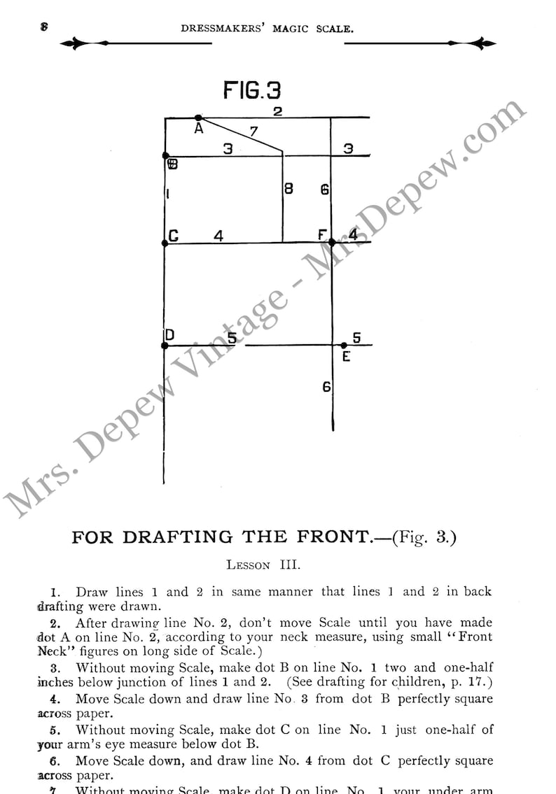 Antique 1800s Rood Dress Makers' Magic Scale Tailor System - Etsy