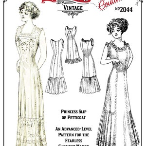 Vintage Sewing Pattern 1900s-1910s Edwardian Princess Slip and ...