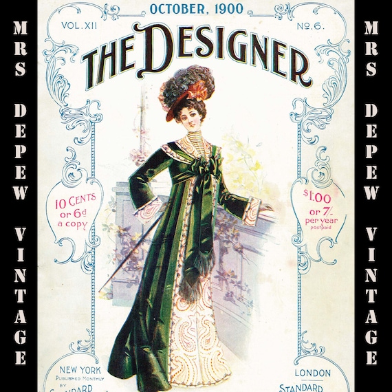 October 1900 The Designer Magazine Advertising Sewing | Etsy