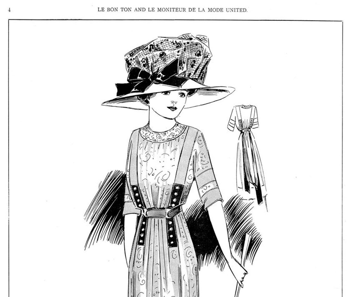 1910s Le Bon Ton Ladies' Sewing Pattern Catalog and Fashion Magazine ...
