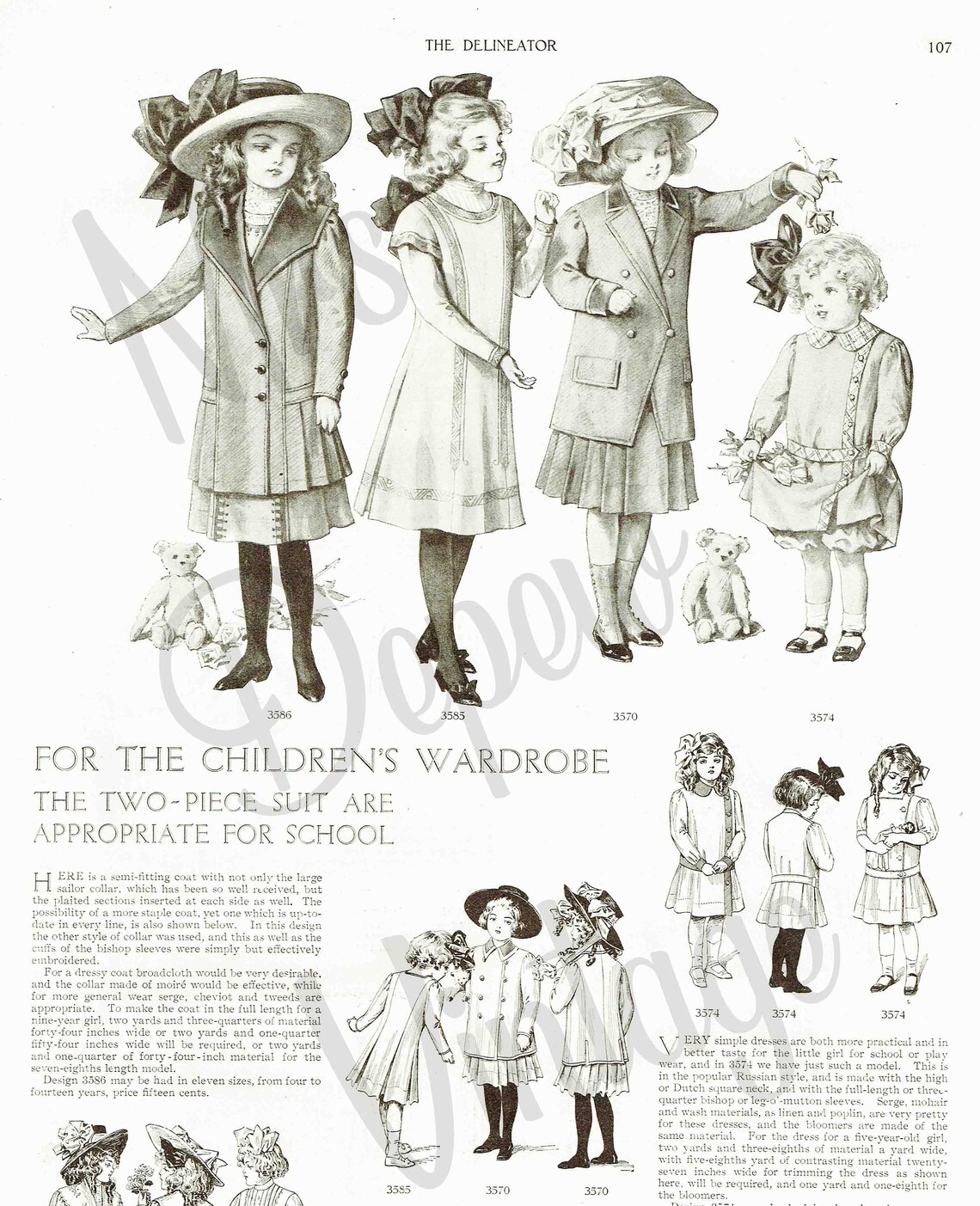 Vintage Sewing Pattern Advertisement Collection Delineator - Etsy