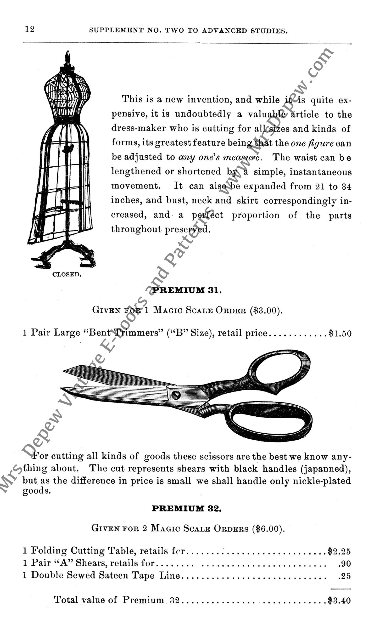 Antique 1800s Rood Dress Makers' Magic Scale Tailor System - Etsy