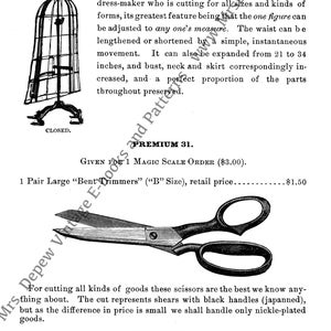 Antique 1800s Rood Dress Makers' Magic Scale Tailor System Sewing ...